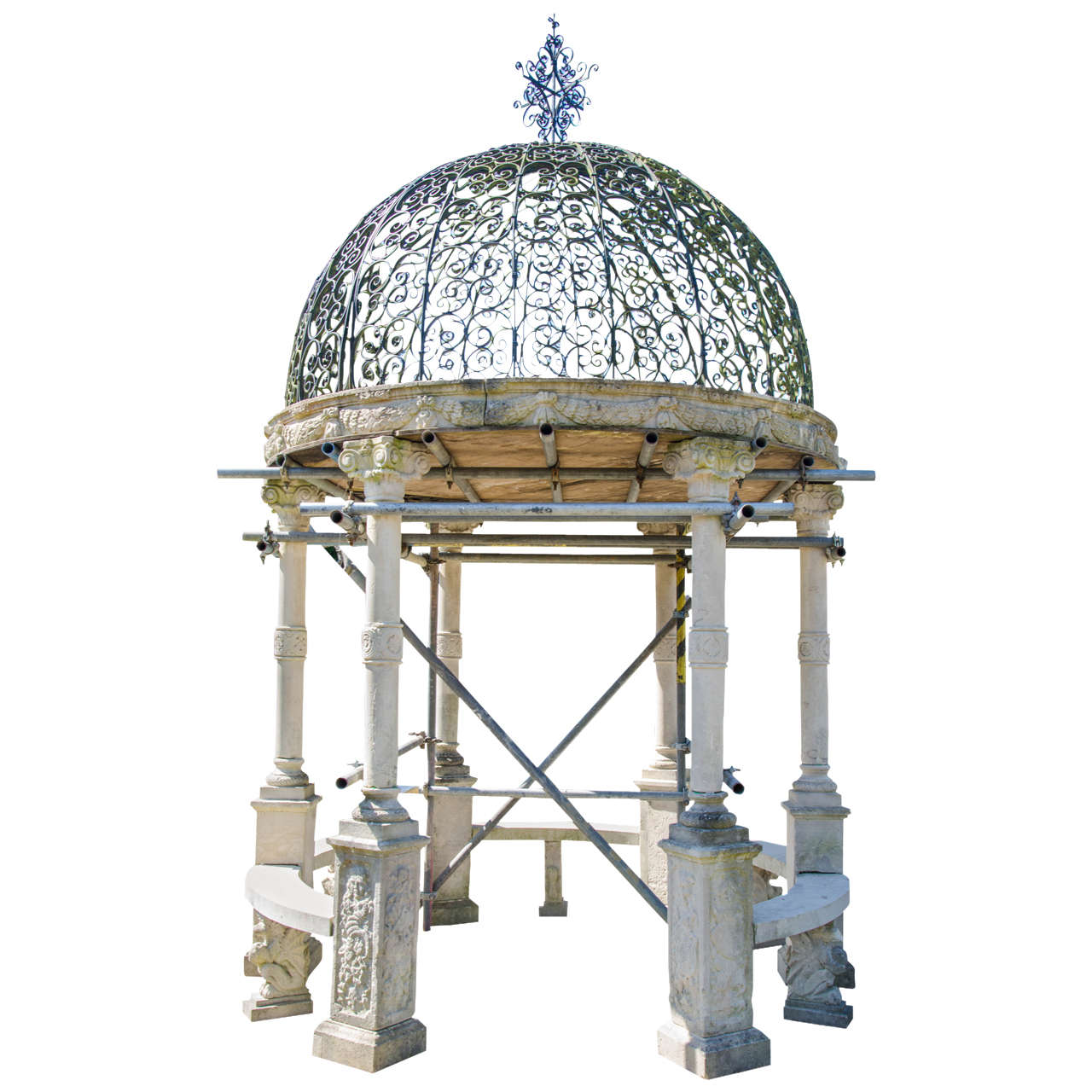 Antique Bath Stone Garden Rotunda from Wentworth Estate at 1stDibs