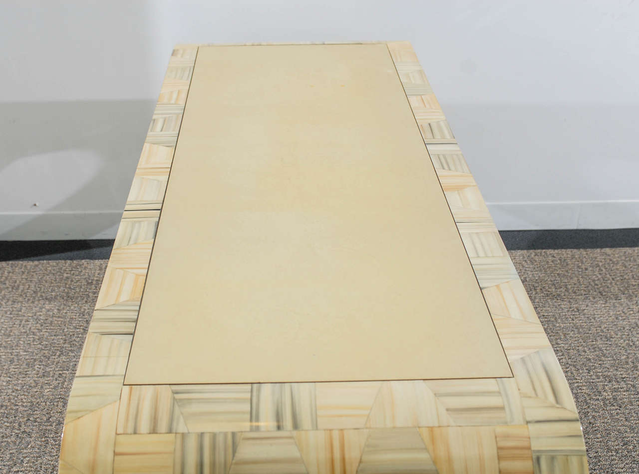 Stunning Console/Desk in the Style of Karl Springer at 1stDibs
