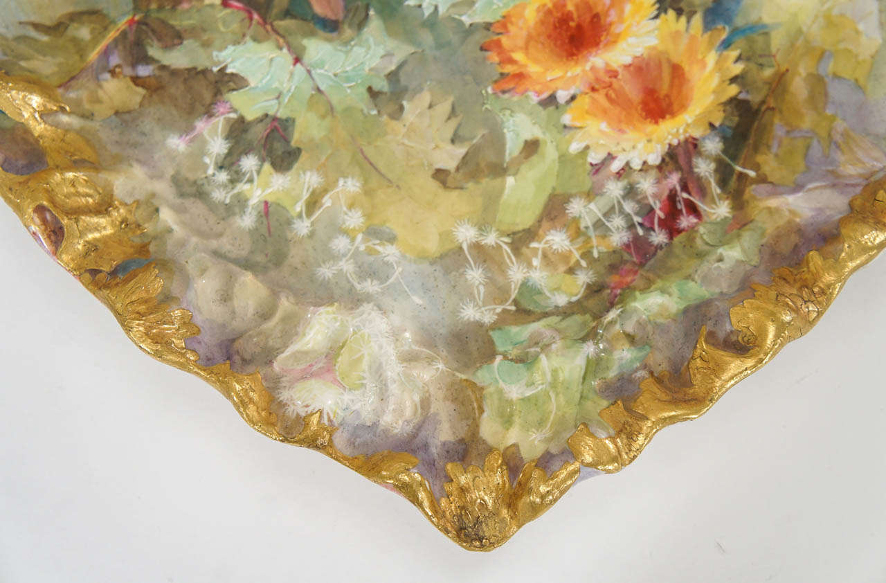 19th Century Hand-Painted Porcelain Plaque by Turner at 1stDibs