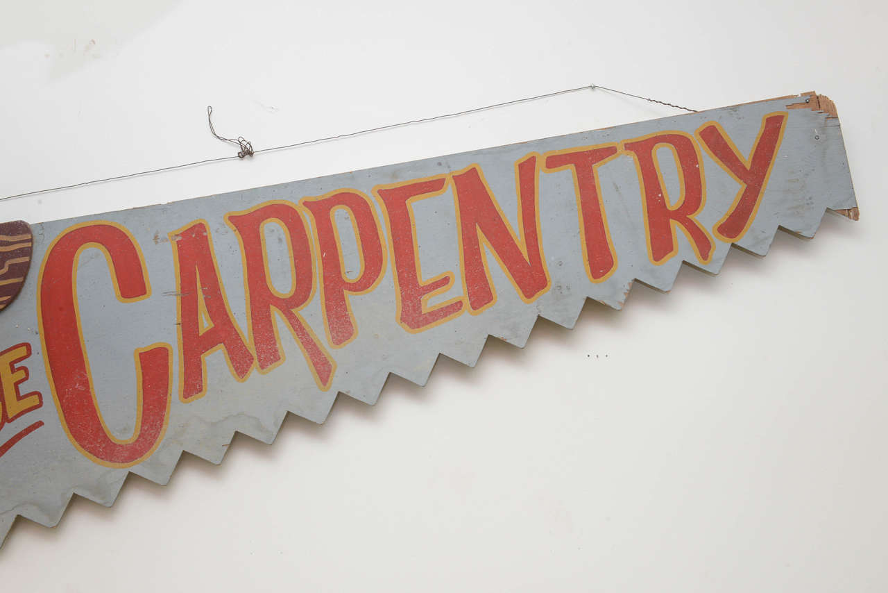 "Ace Carpentry" Advertising Sign For Sale at 1stDibs