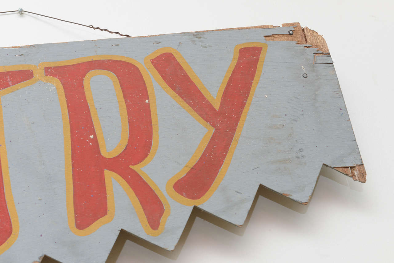 "Ace Carpentry" Advertising Sign For Sale at 1stDibs