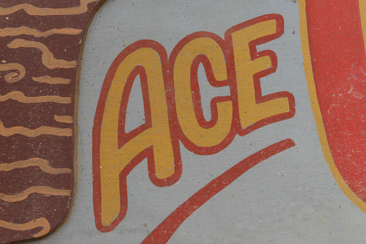 "Ace Carpentry" Advertising Sign For Sale at 1stDibs