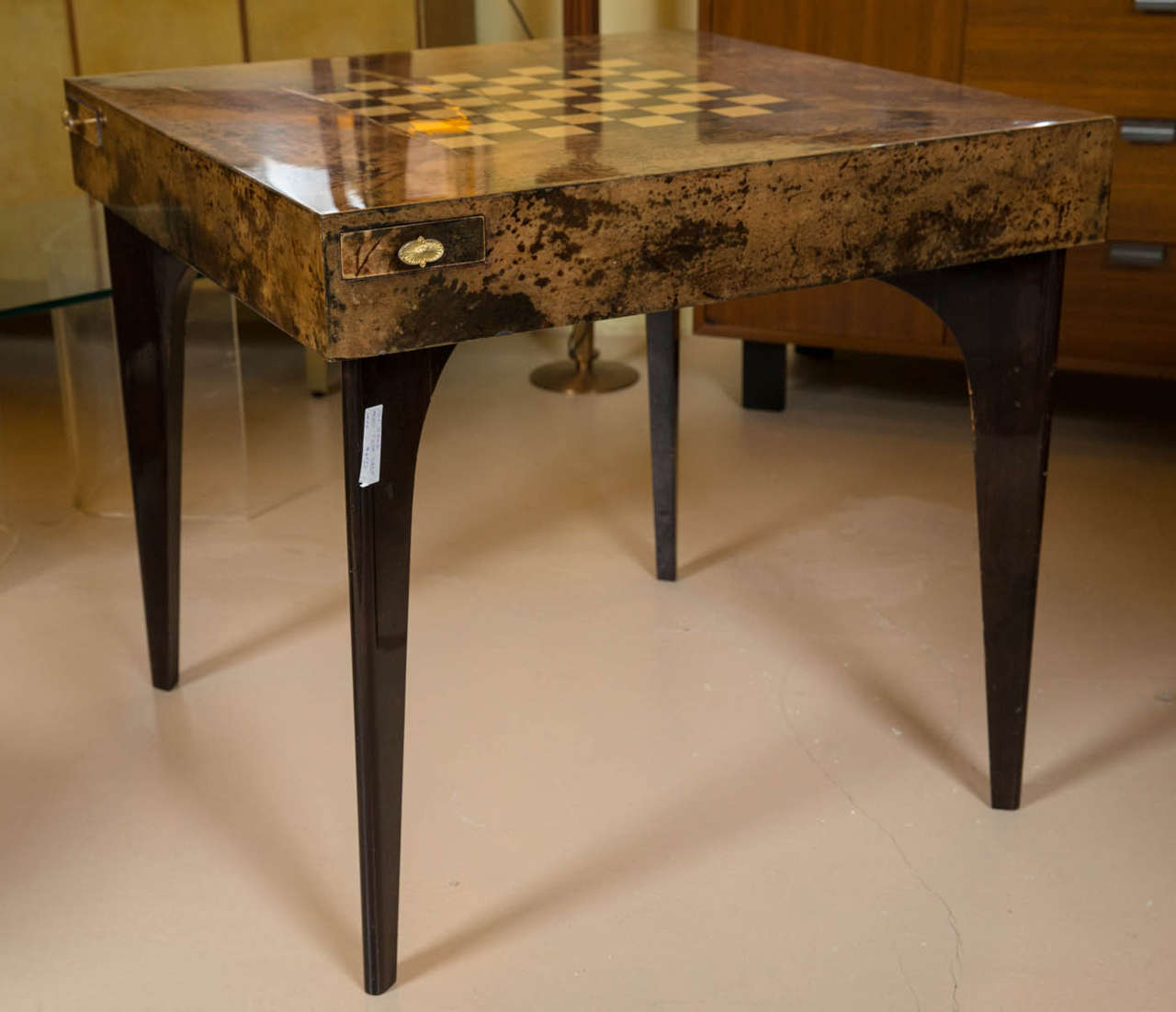 Aldo Tura Game Table at 1stDibs