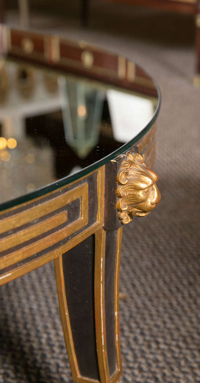 Greek Key Circular Coffee Table Having Lion Heads at 1stDibs | lion ...
