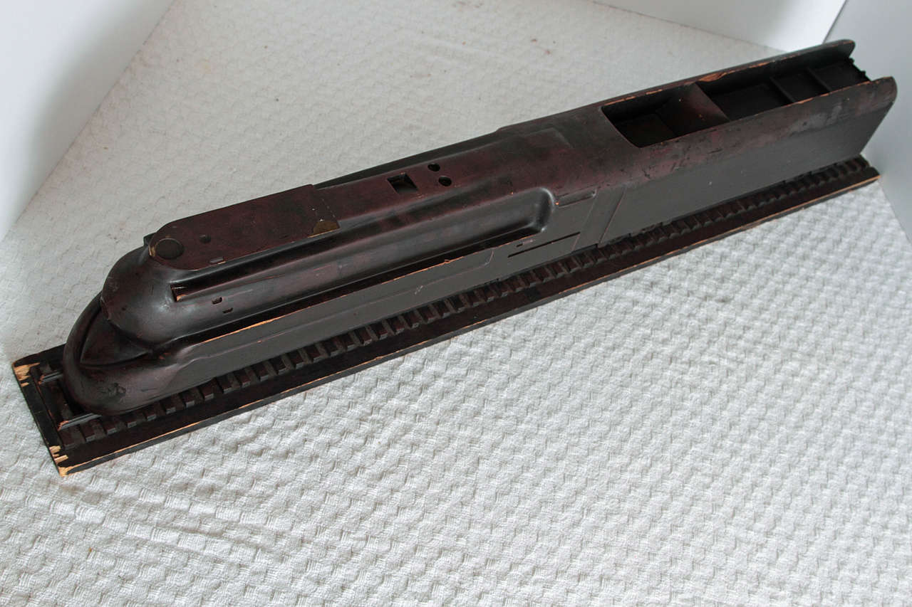 Machine Age Art Deco Raymond Loewy Hand Carved PRR Streamliner Train ...