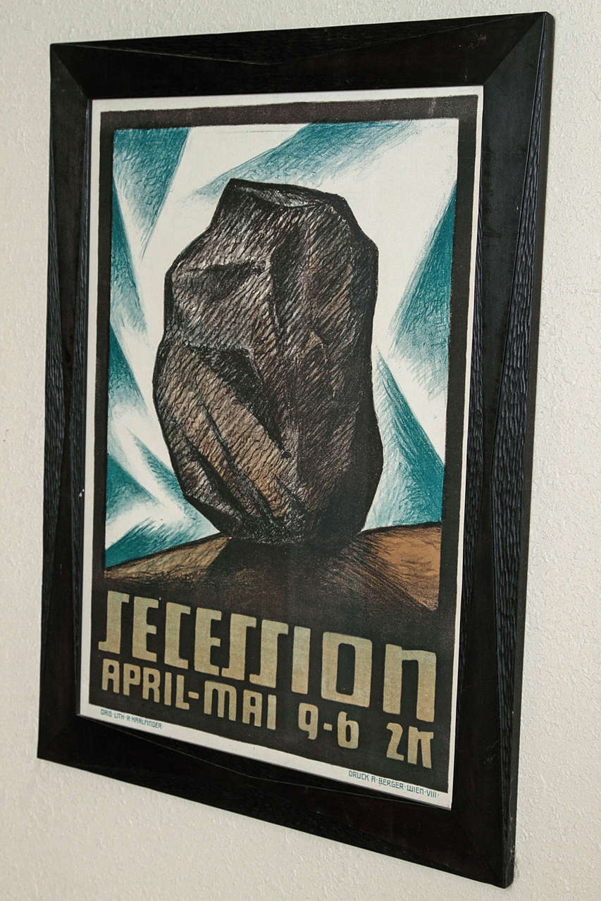 Important Austrian Secession Poster by Richard Harlfinger, circa 1908 ...