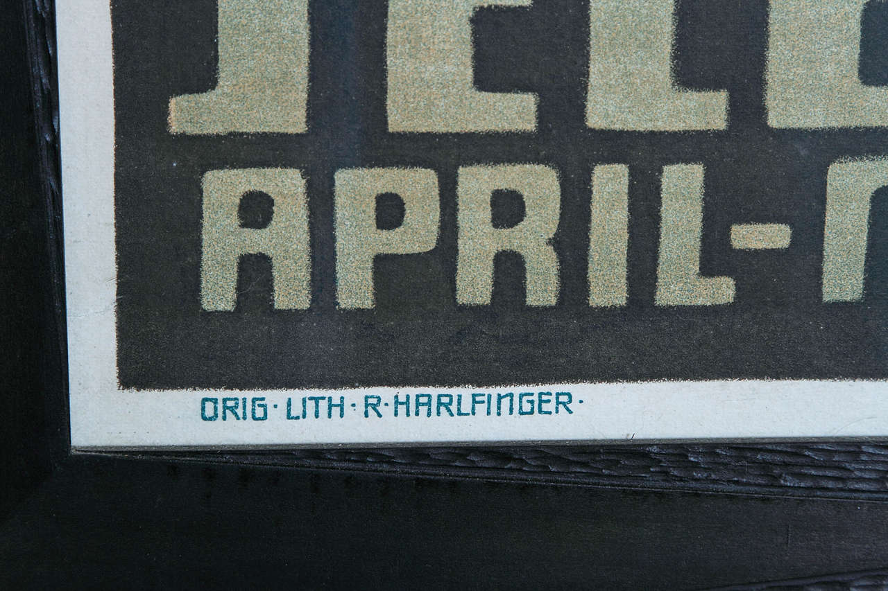 Important Austrian Secession Poster by Richard Harlfinger, circa 1908 ...