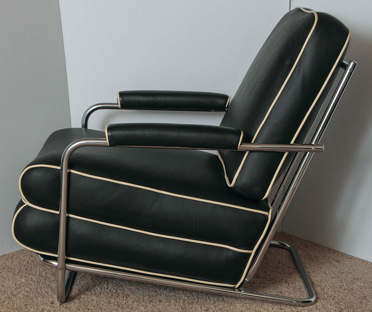 Gilbert Rohde Streamline Art Deco Lounge Chair for Troy Sunshade at ...