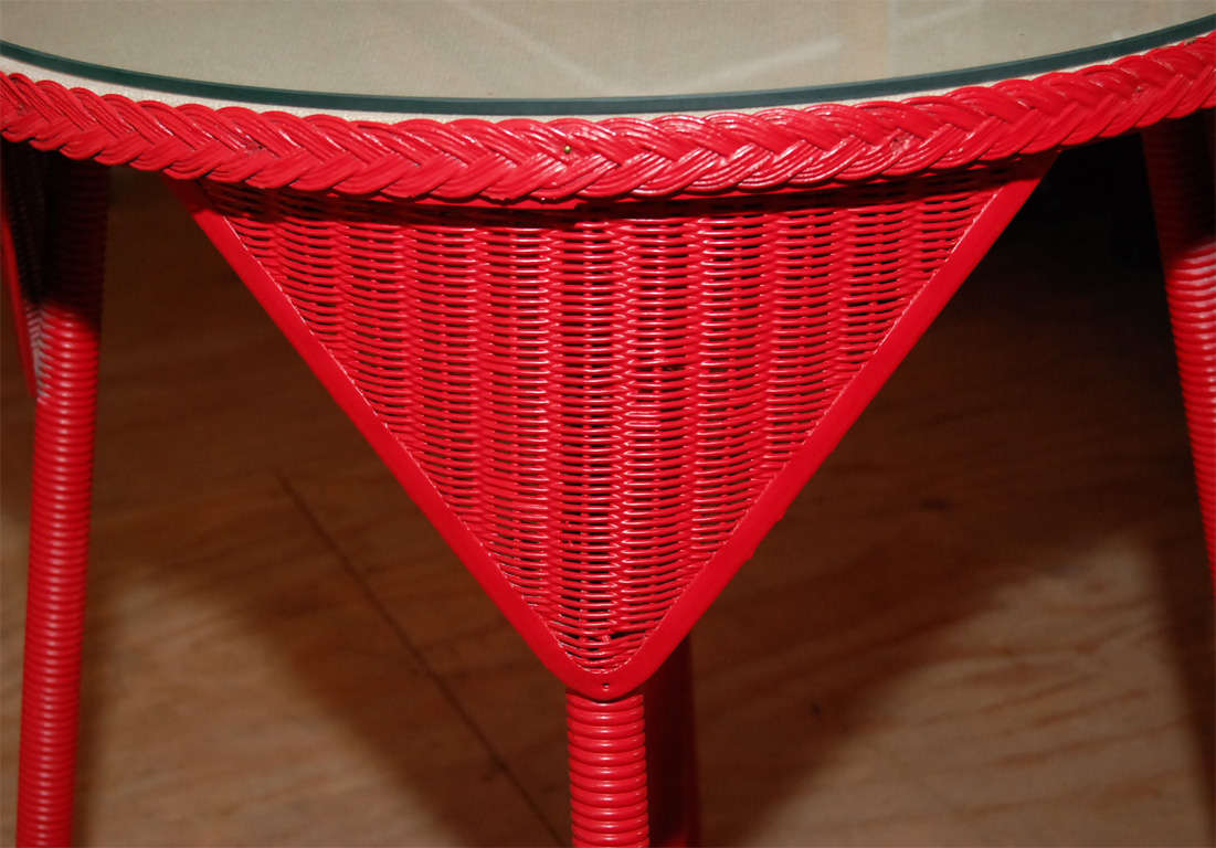 Lloyd Loom Wicker Table at 1stDibs | lloyd loom side table