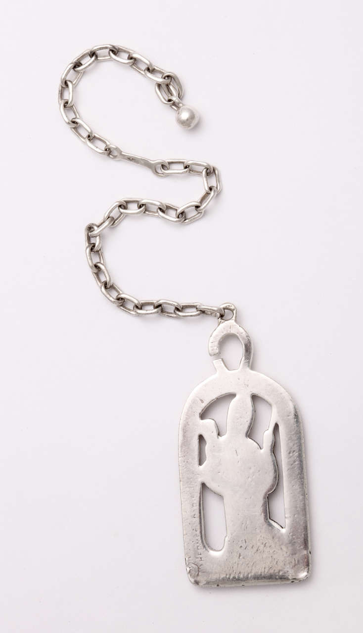 Hermes Sterling Silver Saint Christopher Key Chain at 1stDibs | st ...