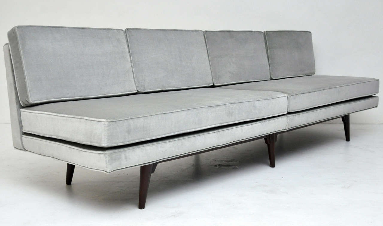 Dunbar Armless Sofa - Edward Wormley at 1stDibs | long armless sofa ...