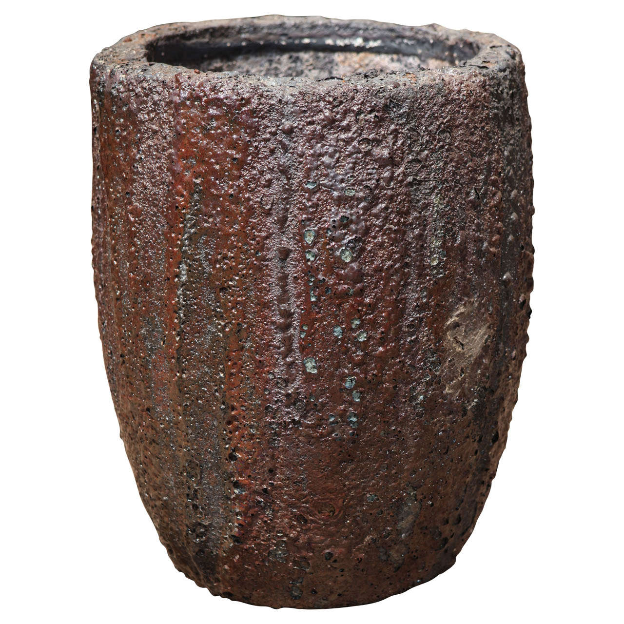 Small Round Concrete Crucible/Slag Pot at 1stDibs