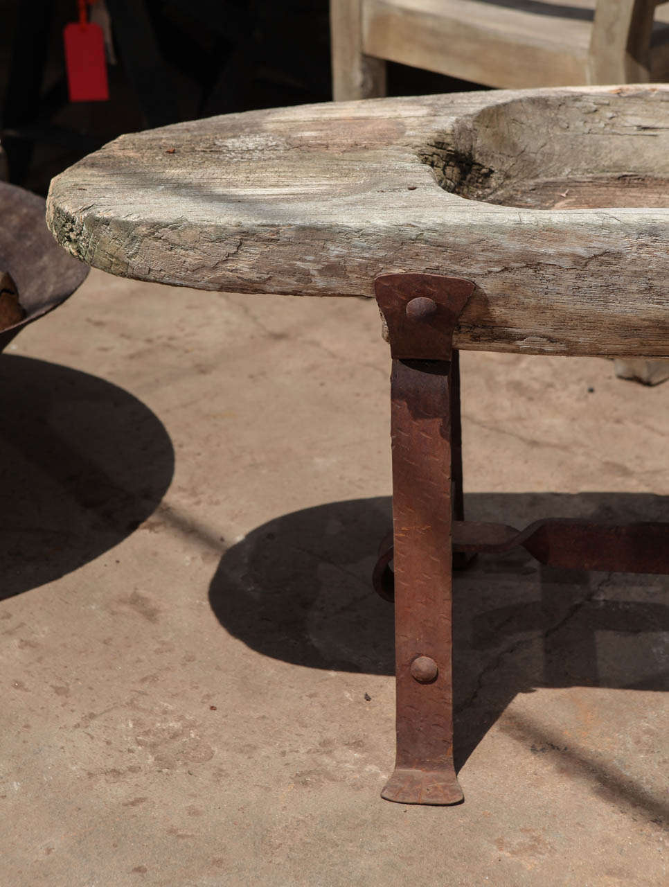 Wooden Trough on Iron Stand at 1stDibs | trough stand