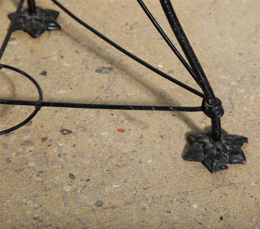 set of 4 French Victorian Wire Chairs For Sale at 1stDibs