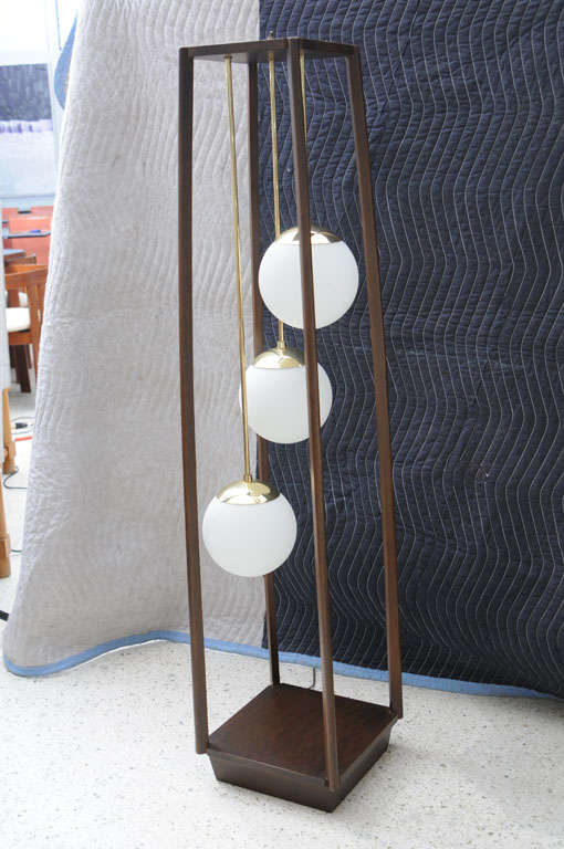 Italian Modern Three-Light Standing Lamp For Sale at 1stDibs