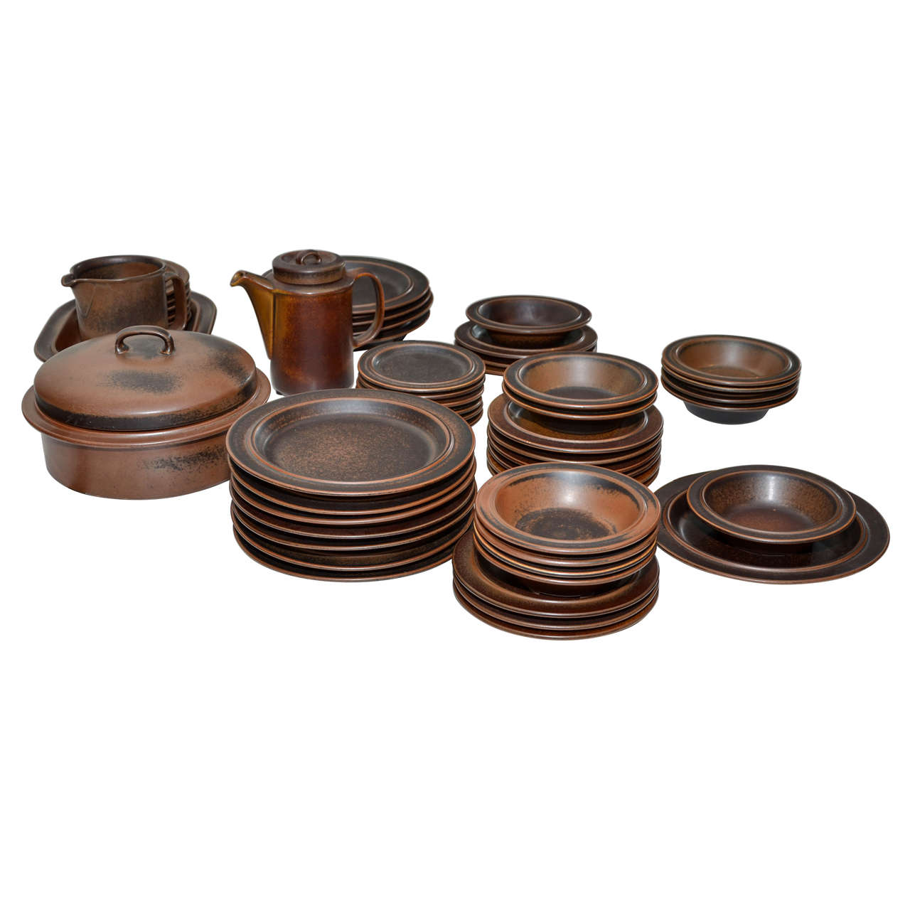 1970s "Ruska" Dinnerware Set by Ulla Procope for Arabia - Finland at ...