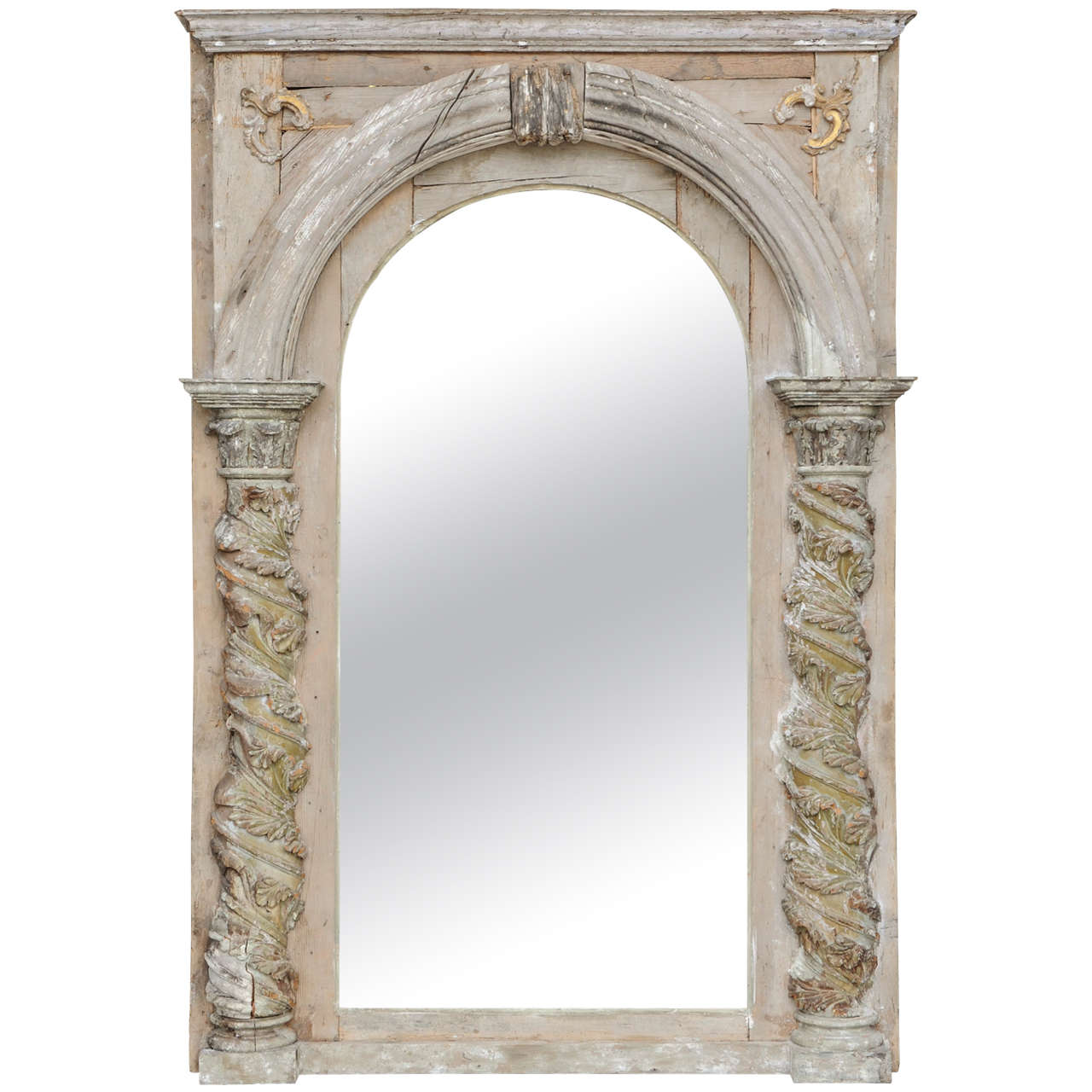 A large decorative panel mirror at 1stDibs