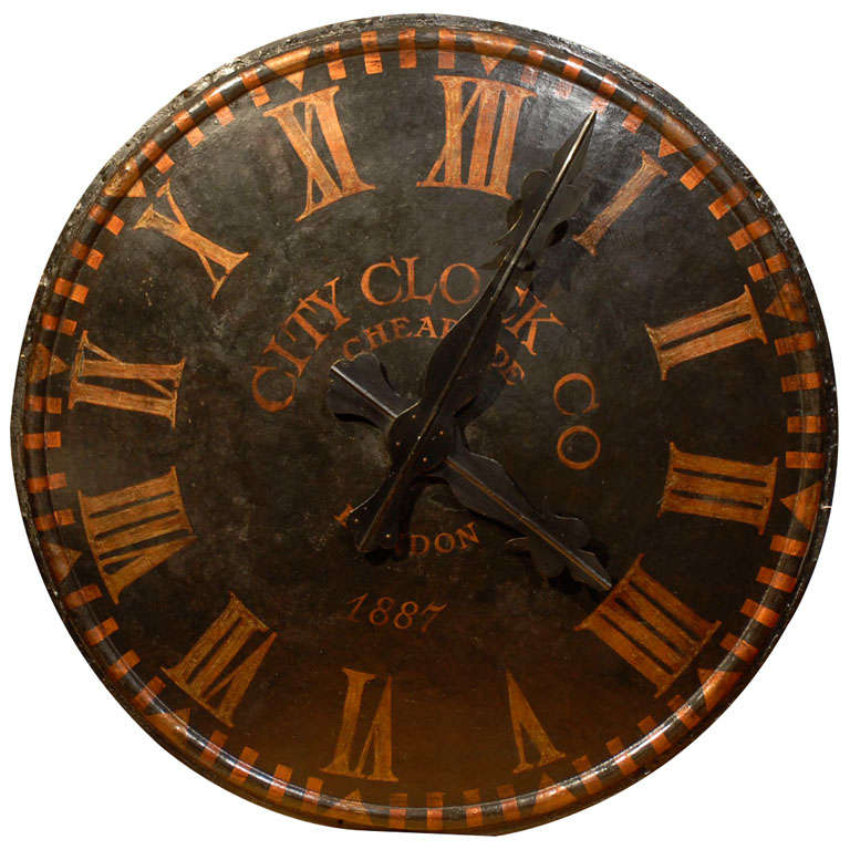 English Tower Clock Face at 1stDibs