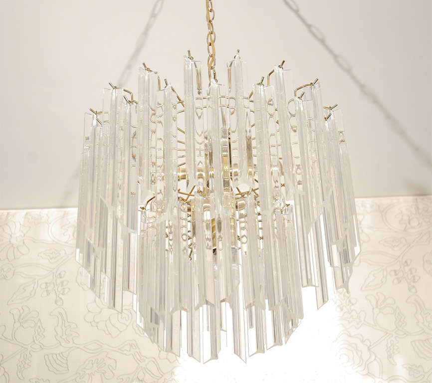 Italian Tiered Lucite Chandelier at 1stDibs