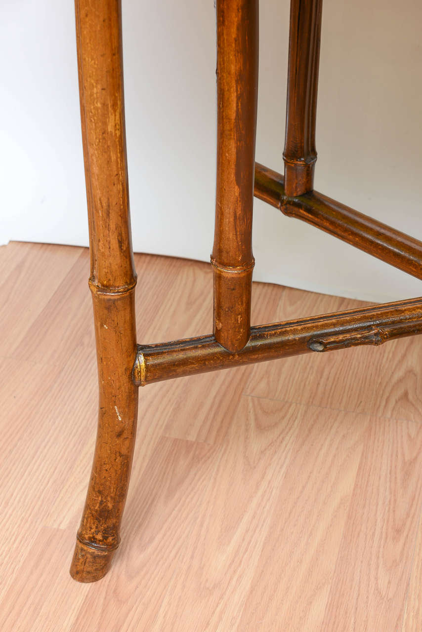 Rare 19th Century English Bamboo Game Table at 1stDibs