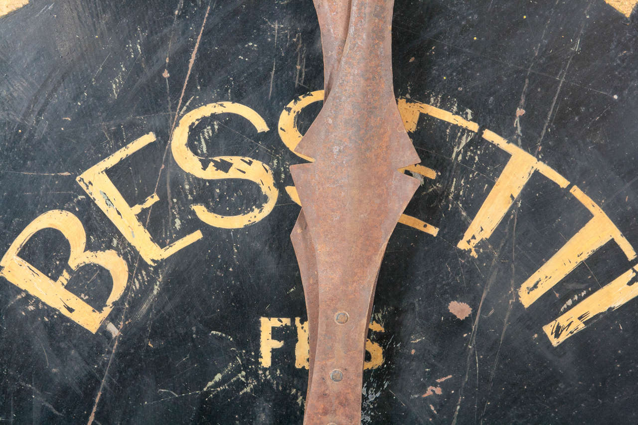 Large Advertising Clock-Face at 1stDibs