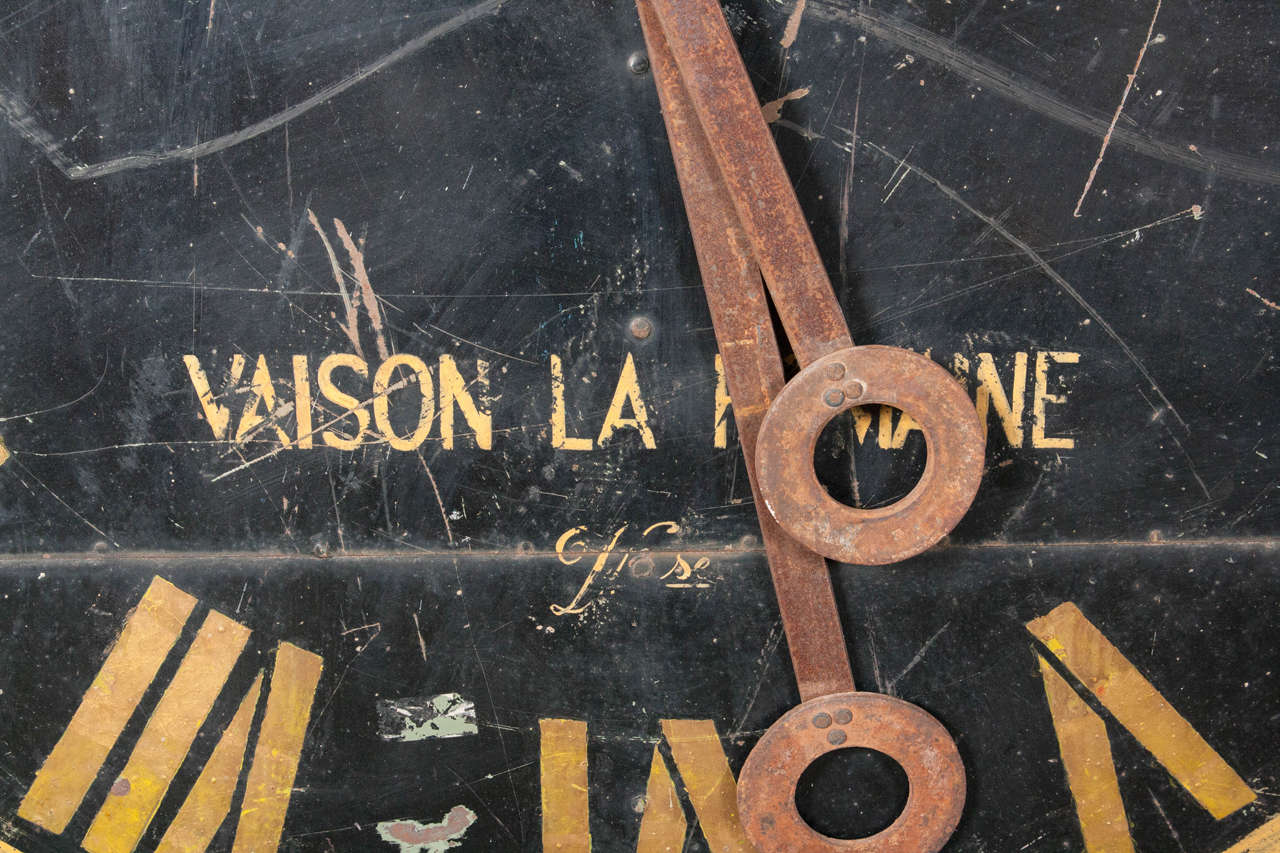 Large Advertising Clock-Face at 1stDibs