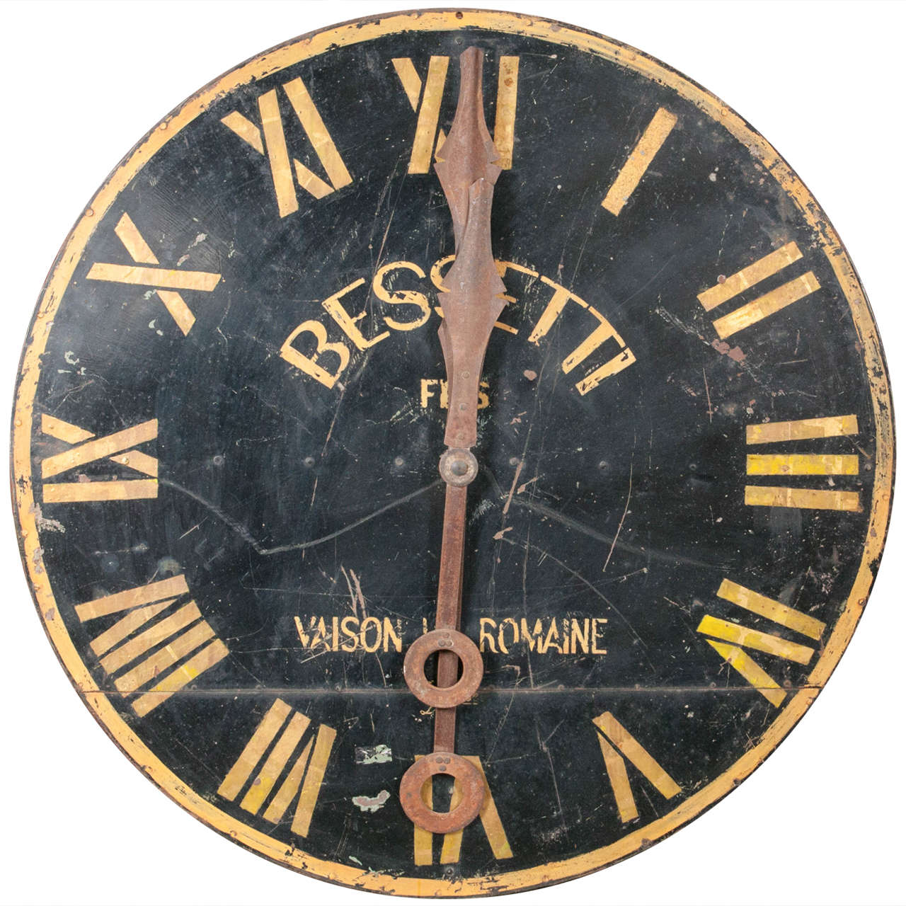 Large Advertising Clock-Face at 1stDibs