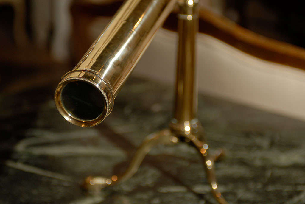 English Brass High Victorian Period Terrestrial Telescope, circa 1850 ...