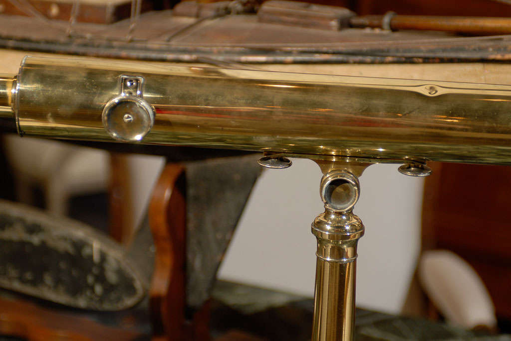 English Brass High Victorian Period Terrestrial Telescope, circa 1850 ...