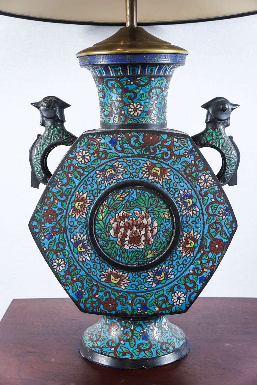 Early 20th Century Japanese Champlevé Lamp For Sale at 1stDibs ...