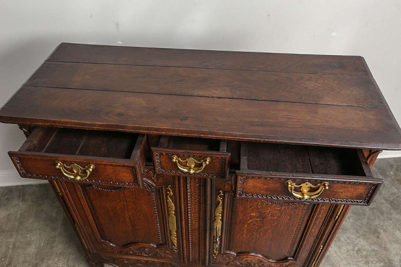 19th Century French Louis XV Style Bahut in Oak at 1stDibs