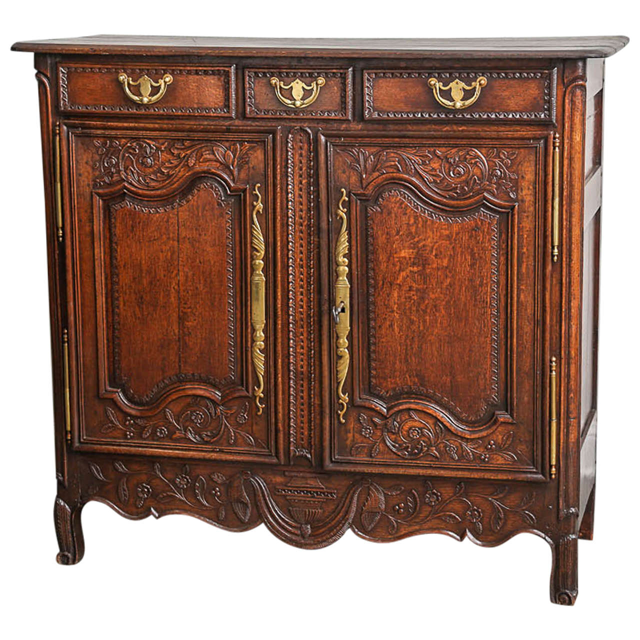 19th Century French Louis XV Style Bahut in Oak at 1stDibs