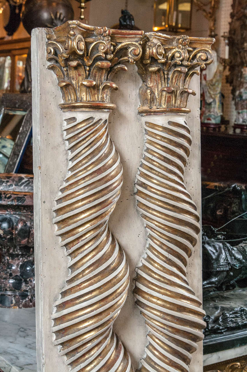 Unusual Architectural Elements of Half Round Columns For Sale at 1stDibs