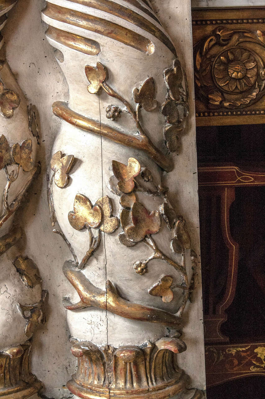 Unusual Architectural Elements of Half Round Columns For Sale at 1stDibs