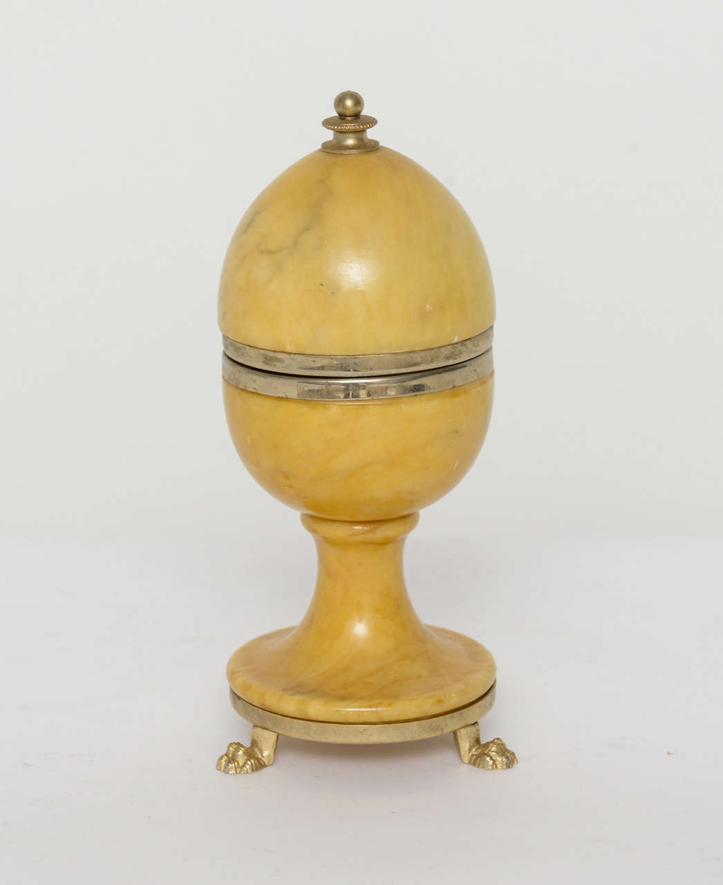 Stone Tabletop Lions Foot Flip Top Lighter at 1stDibs
