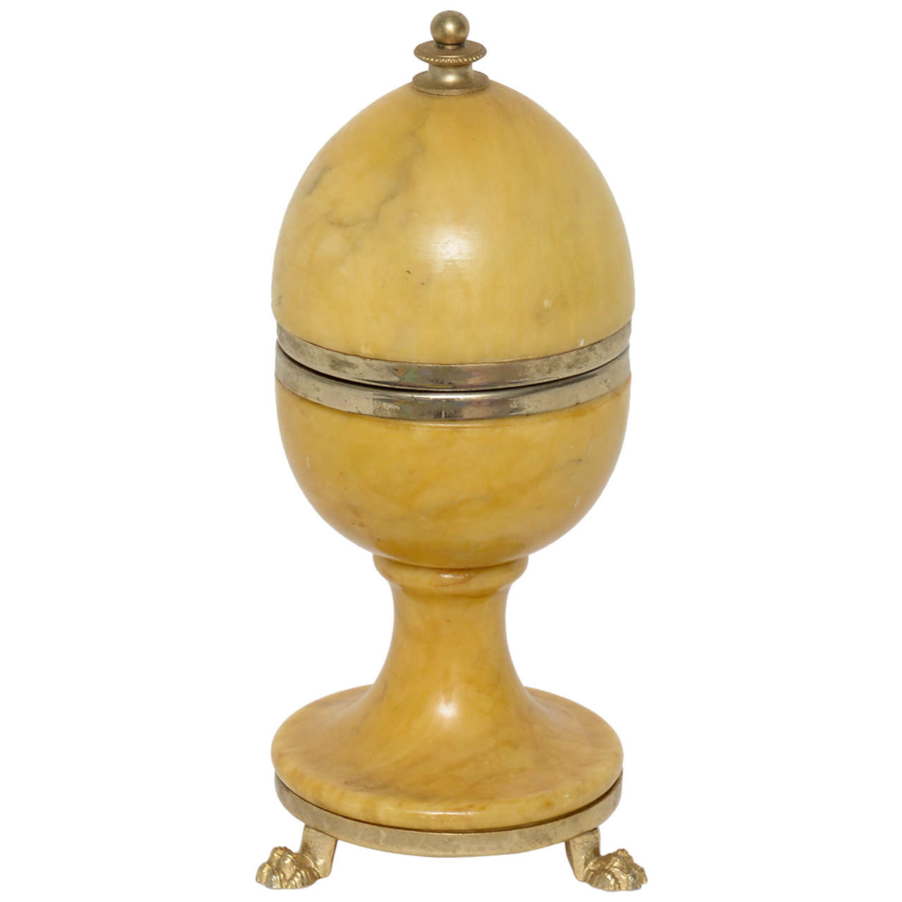 Stone Tabletop Lions Foot Flip Top Lighter at 1stDibs