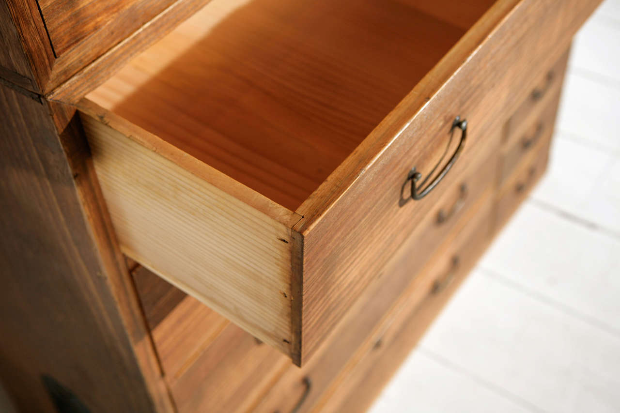 Early 1900s Three Piece Japanese Kiri Wood Tansu at 1stDibs | kiri ...