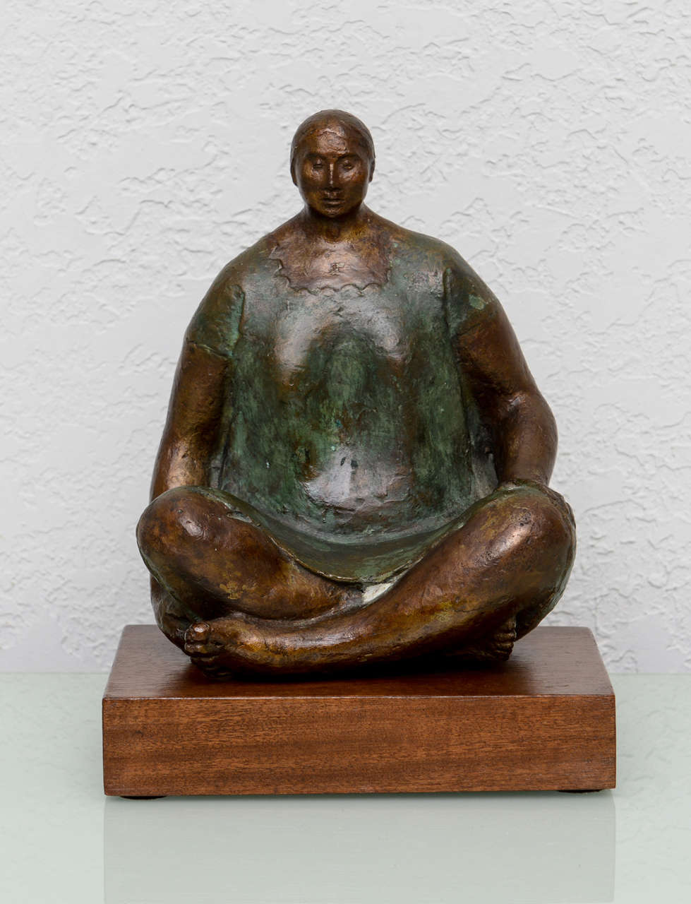 Bronze Seated Woman 1973 by Felipe Castaneda at 1stDibs