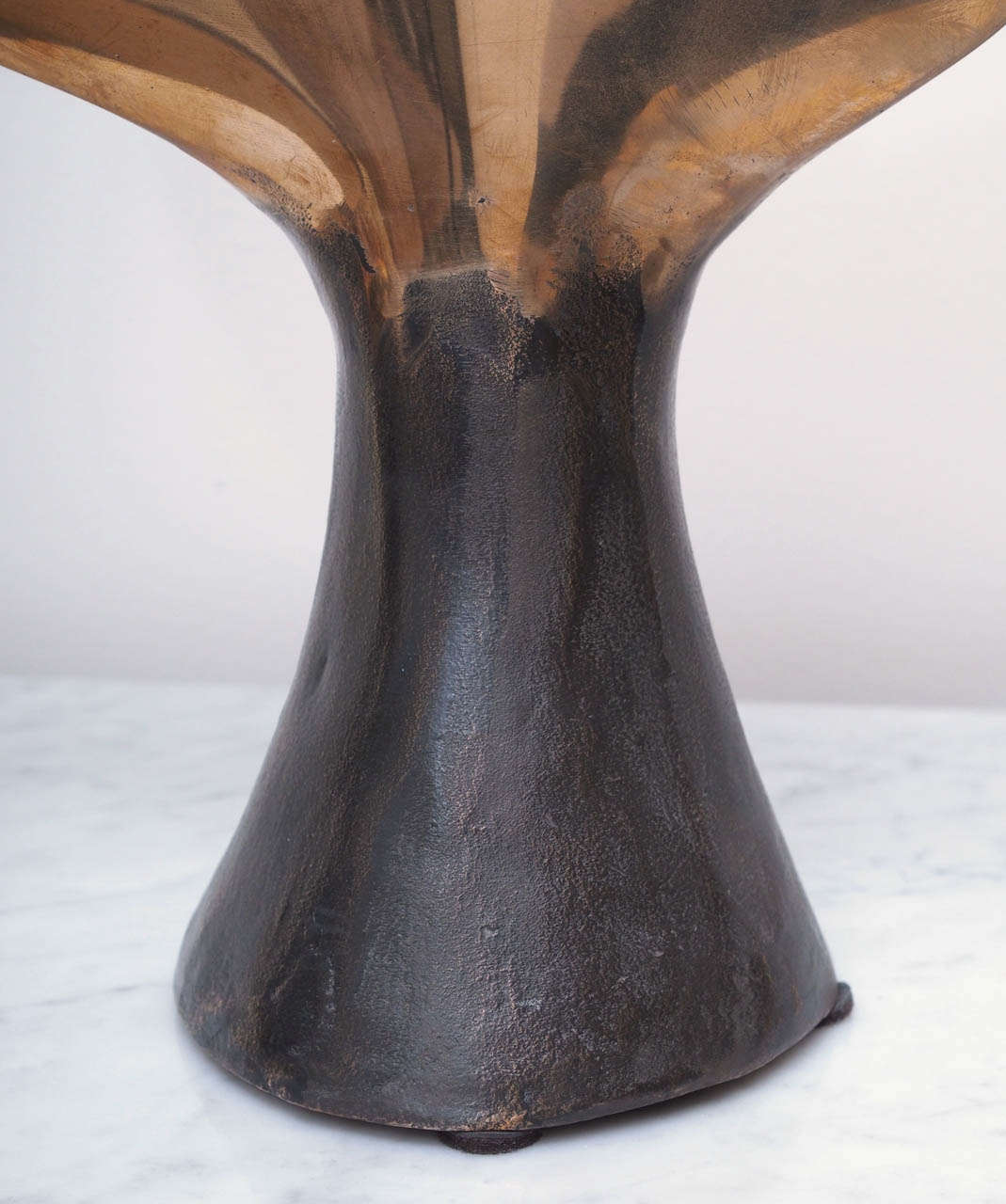 Two Extraordinary Bronze Lamps by Leon Calderi For Sale at 1stDibs