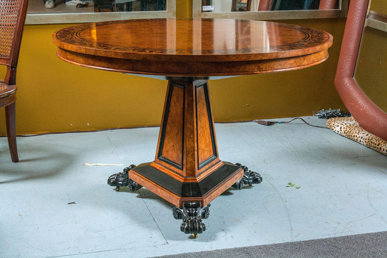 Neoclassical Style Center Table by Baker at 1stDibs
