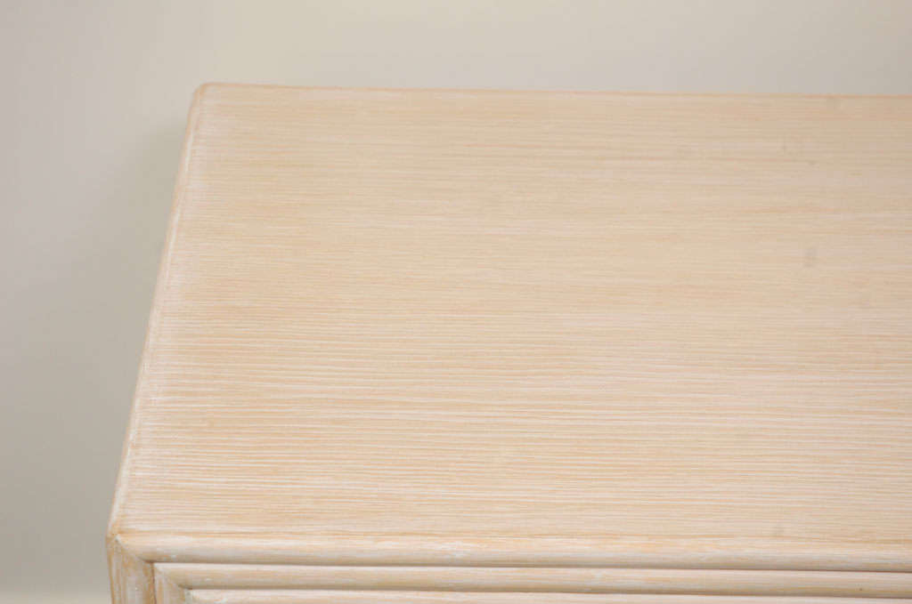 A Vintage Bleached Wood Console by McGuire at 1stDibs
