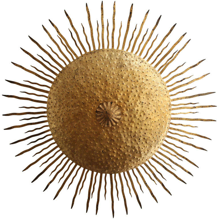 Sun Ceiling Sconce at 1stDibs