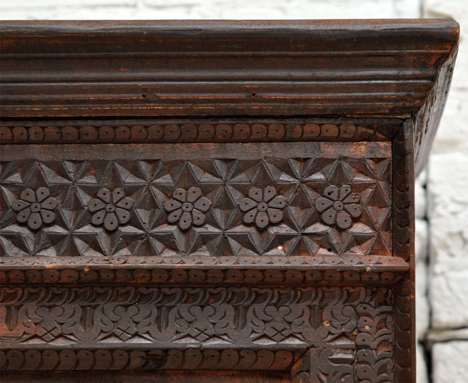Antique Indian Hand Carved Bookcase at 1stDibs | indian carved bookcase ...