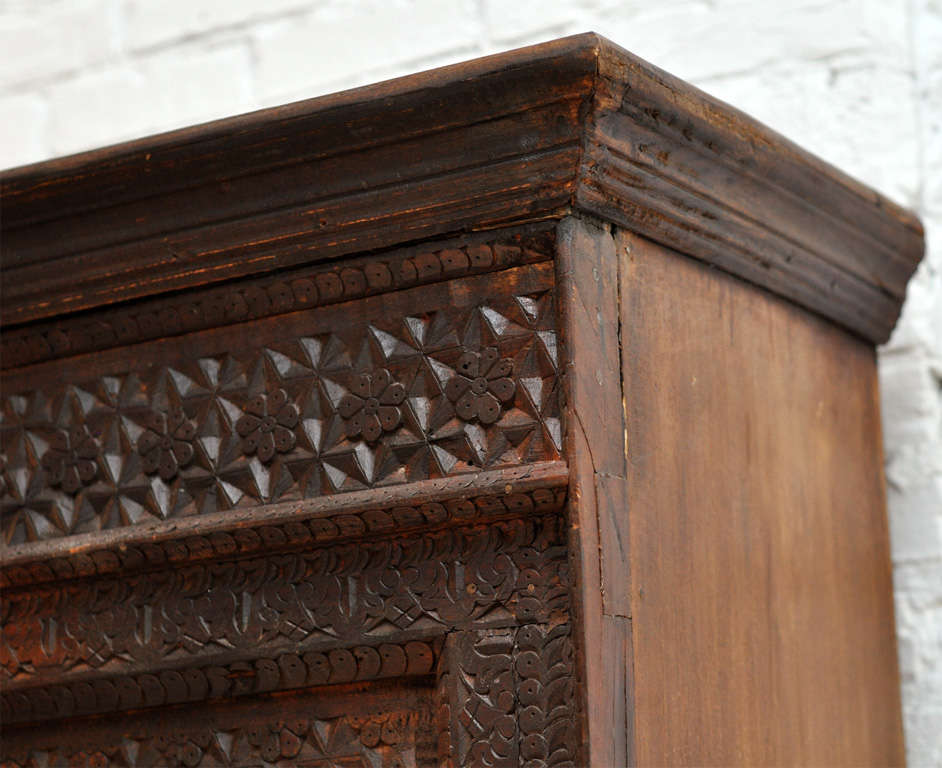 Antique Indian Hand Carved Bookcase at 1stDibs | indian carved bookcase ...