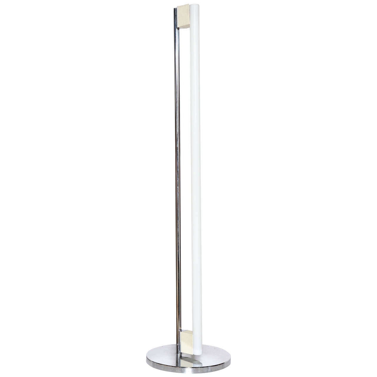 1960's Eileen Gray designed Chrome and Fluorescent Tube Floor Lamp at ...
