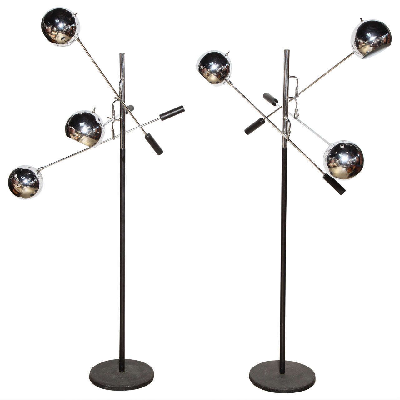 pair of Robert Sonneman "Orbiter" Floor Lamps at 1stDibs | robert ...