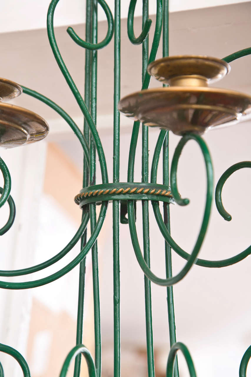 Large and Unique Scrolled Wire Candle Sconce For Sale at 1stDibs