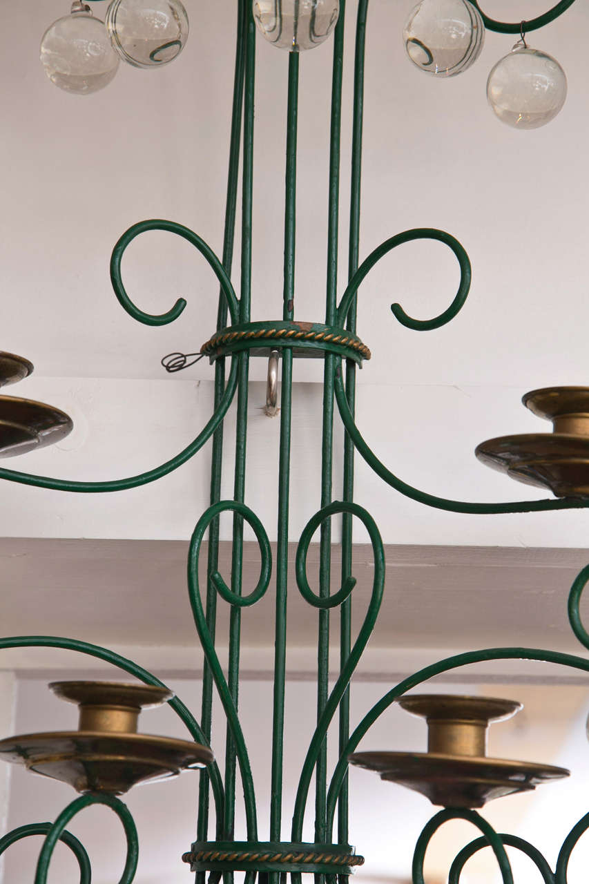Large and Unique Scrolled Wire Candle Sconce For Sale at 1stDibs