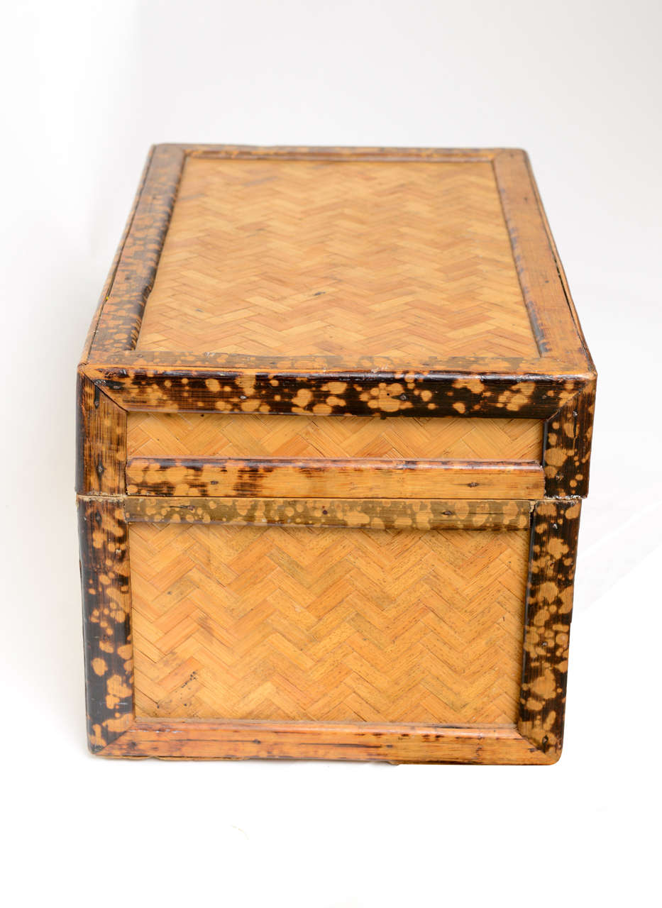 English Tortoise Bamboo Box at 1stDibs