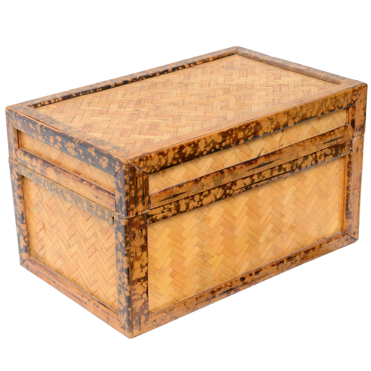 English Tortoise Bamboo Box at 1stDibs